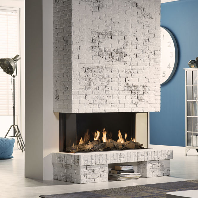 Foyer fermé à gaz - DRU - Global 120 Triple BF - DRU - à 3 faces / en ...