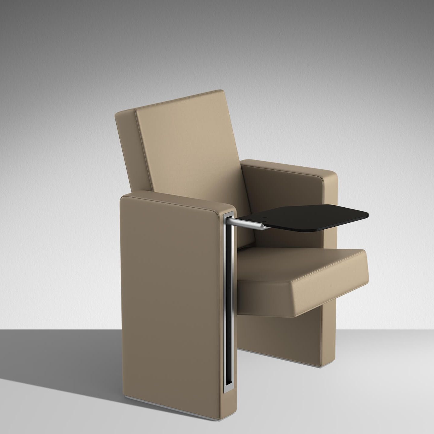 Fauteuil d'auditorium contemporain - F50 - Lamm srl - en cuir / en ...