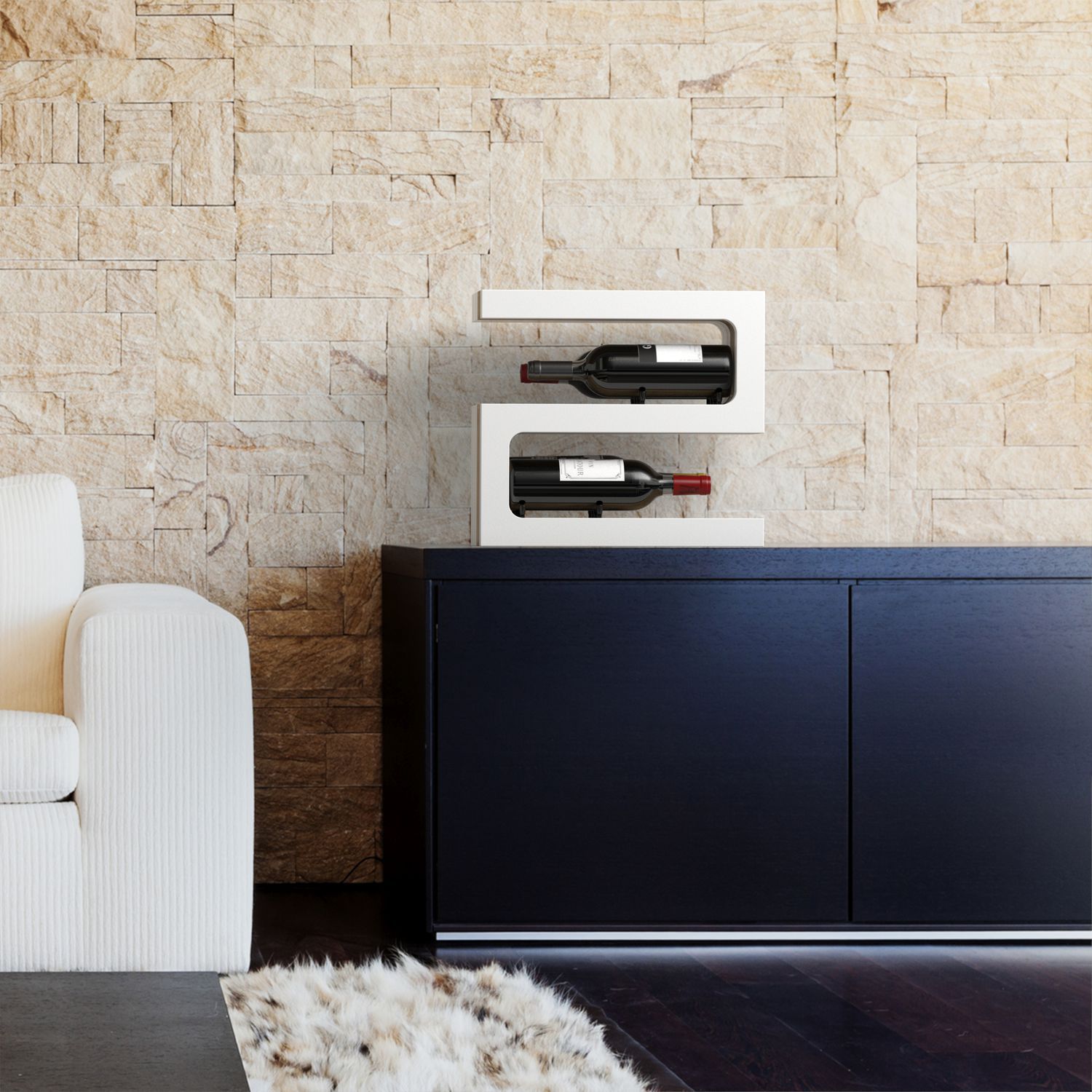 Range-bouteille en bois - VIC&VERSA - ESIGO - à poser