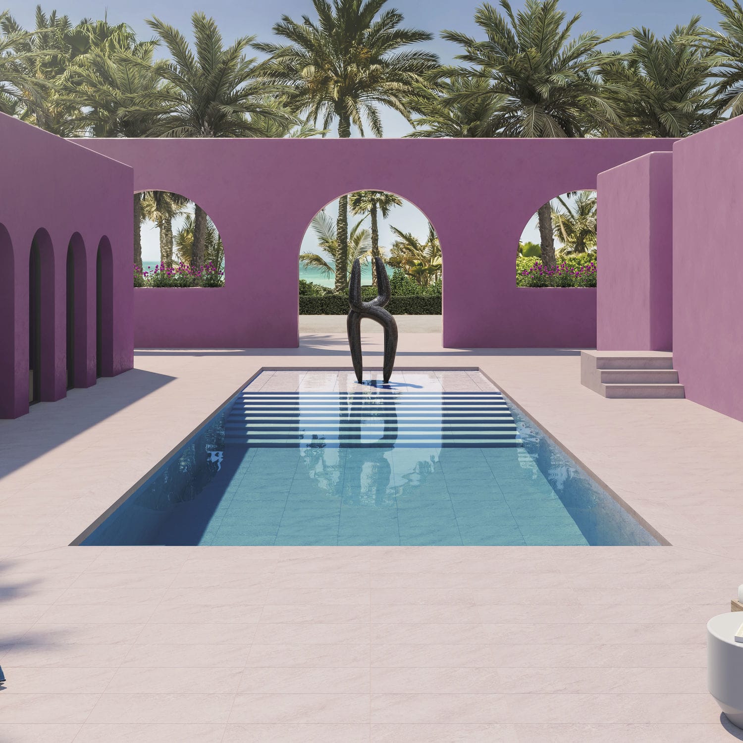 Carrelage d'extérieur - PINK STONE - Gresmanc - de terrasse / de jardin / pour plage de piscine