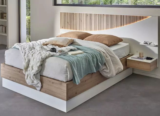 Lit double - OPALE - Meubles Célio - contemporain / avec tête de lit ...