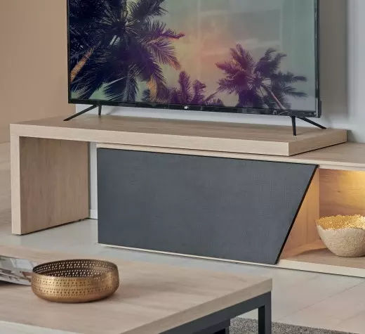 Meuble TV contemporain - OBLIK - Meubles Célio - lowboard / en mélaminé ...