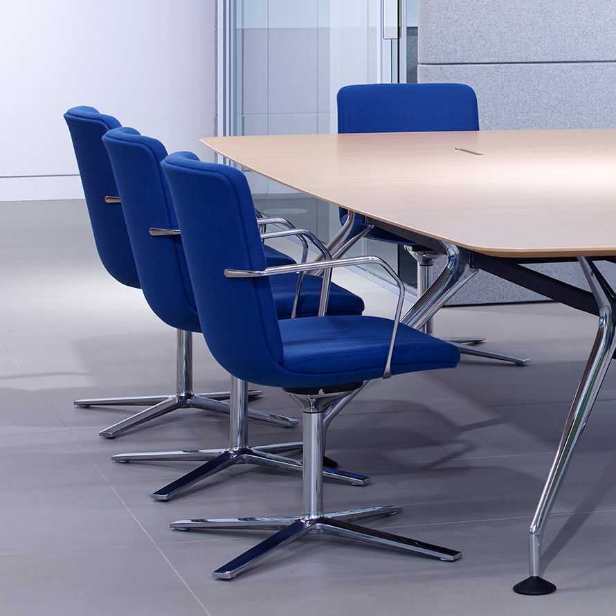 Chaise de conférence contemporaine - CALDER - Orange Box - en tissu ...