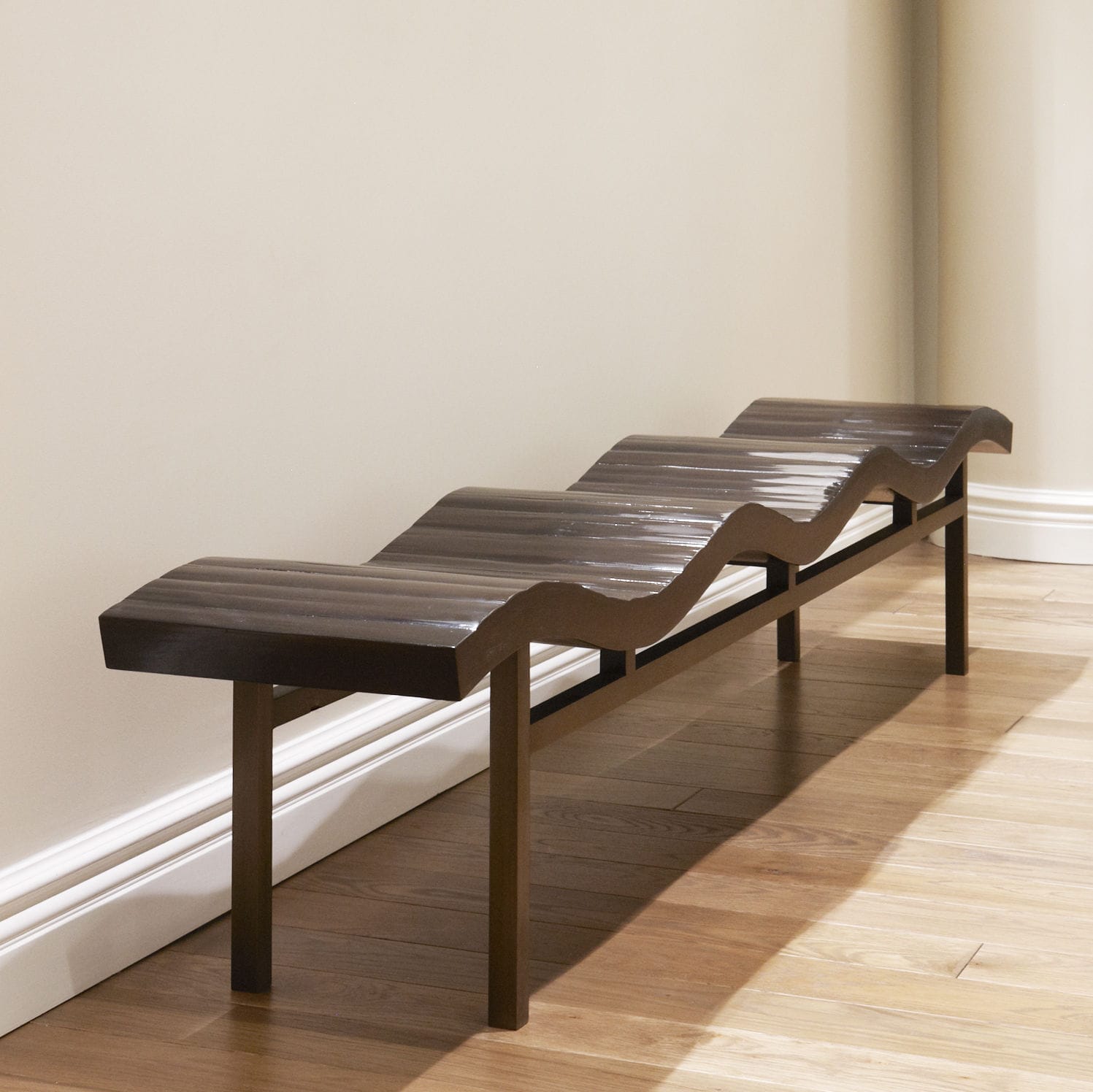 Banc design original - WAVE - Aguirre Design - en chêne / en bambou ...
