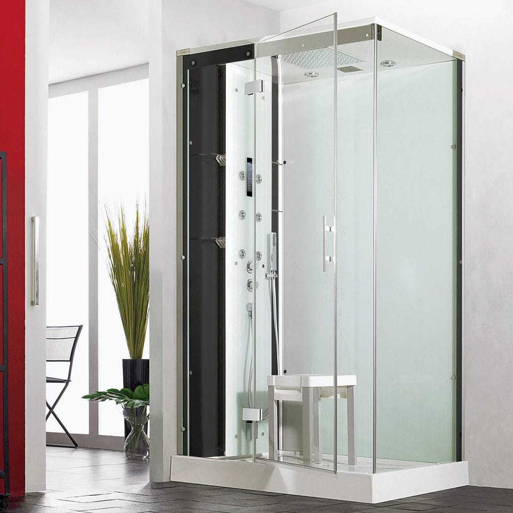 Cabine de douche à vapeur - Horizon - Kinedo - en verre / en acier / en ...