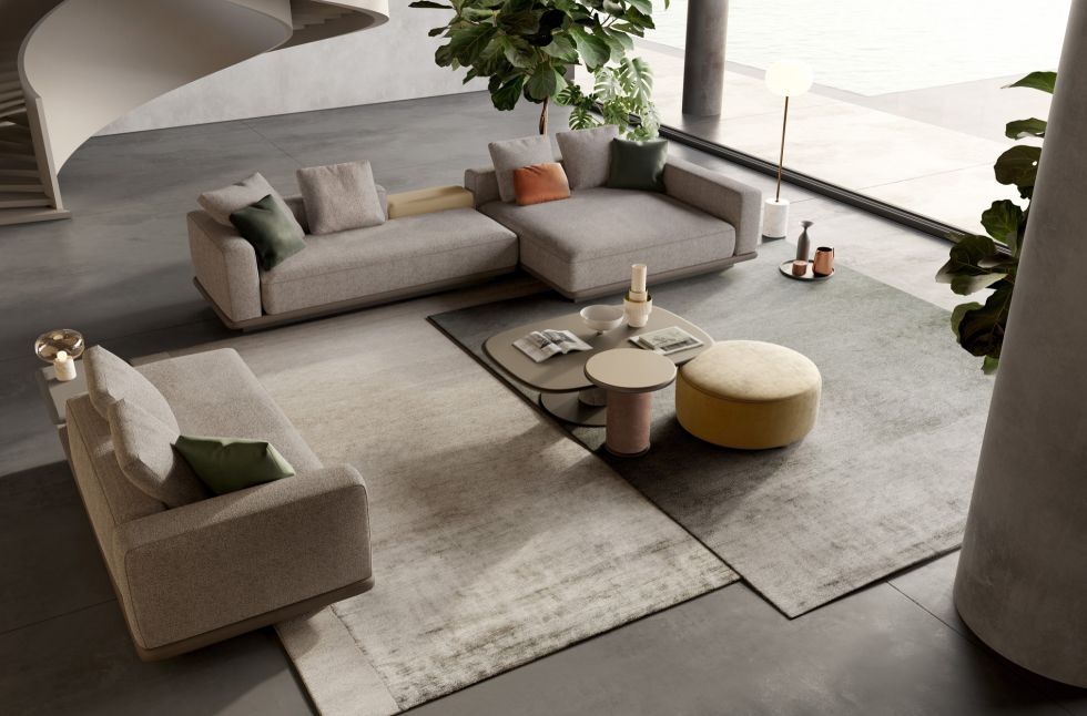 Canapé modulable - SKYLINE - ART NOVA - contemporain / en tissu / avec ...