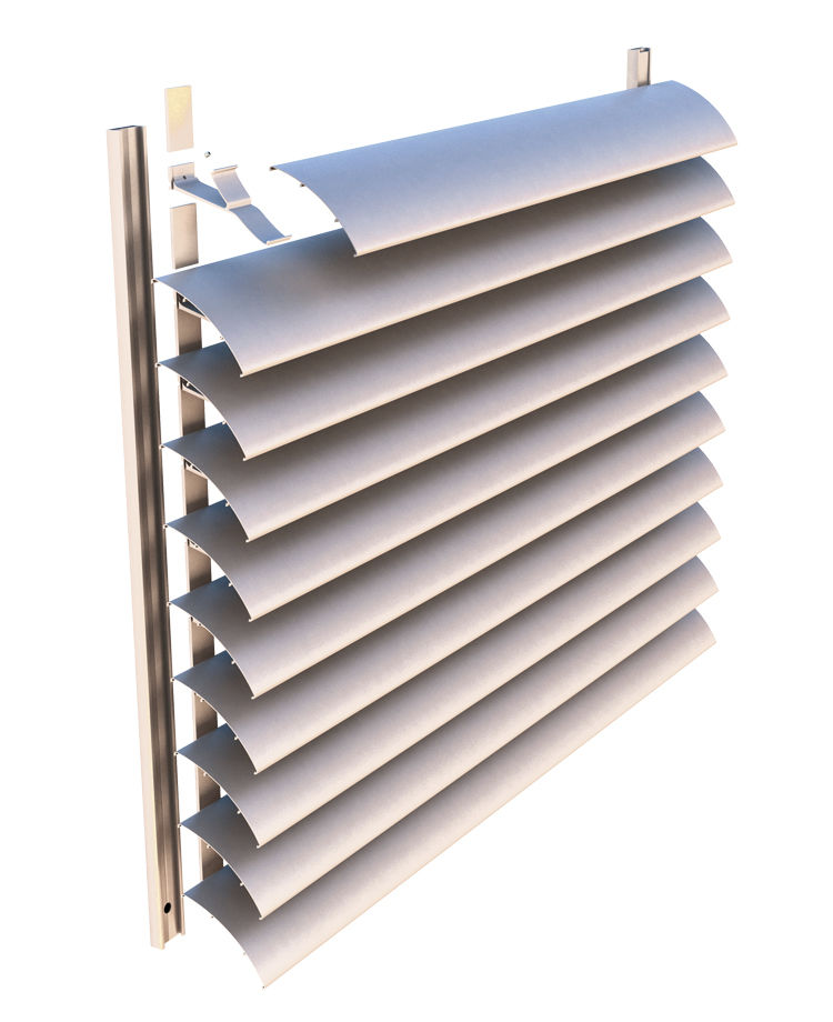 Brise-soleil en aluminium / pour façade / vertical - SUNBREAKER CLIP ...