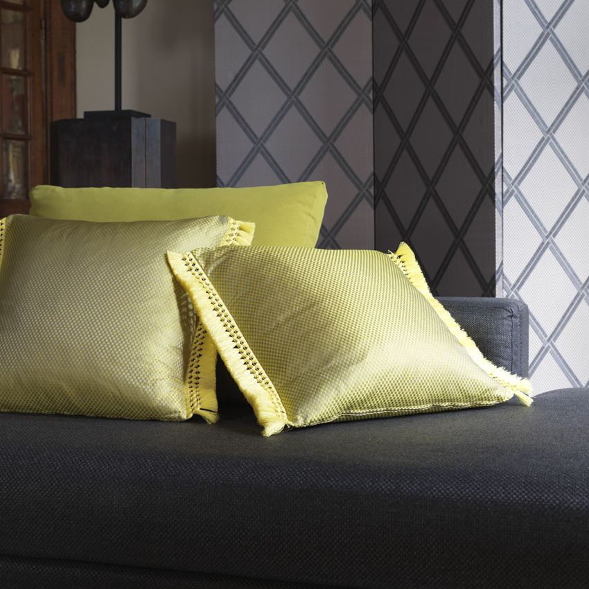 Tissu d'ameublement - CITY - Houles - pour rideaux / à carreaux / en soie