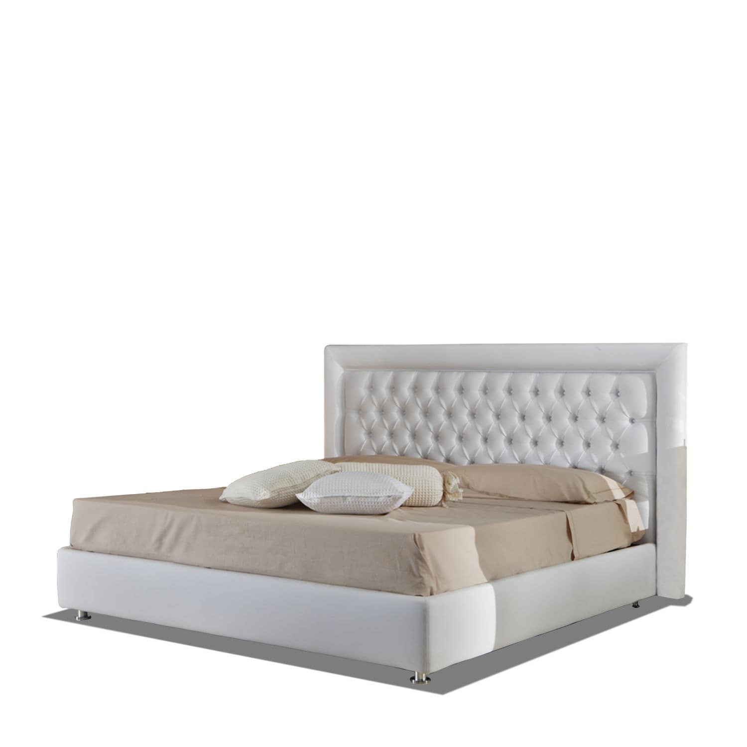 Lit double - CHELSEA - Divani Santambrogio - chesterfield / en cuir