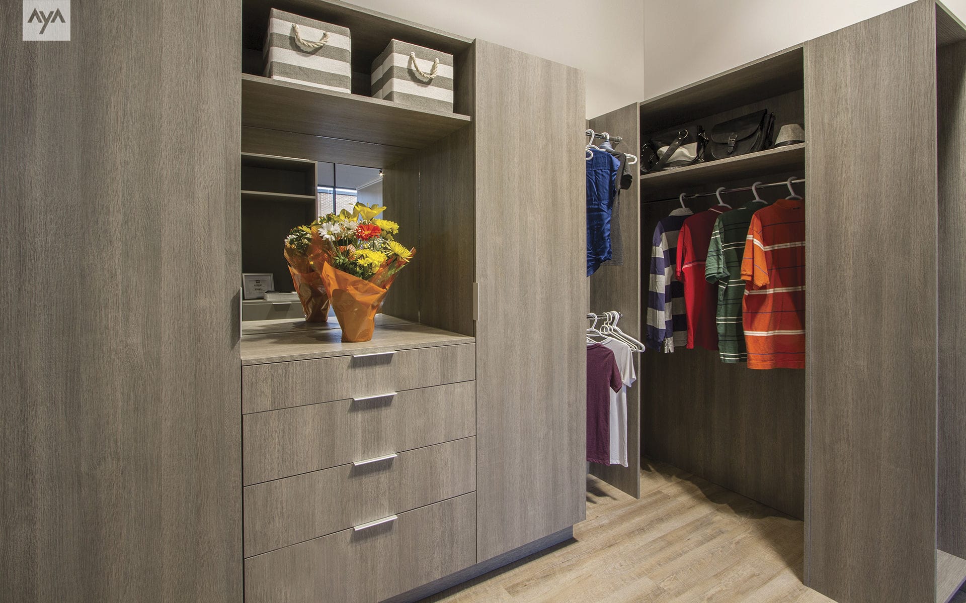 Dressing mural / d'angle / contemporain / en mélaminé - TRIBECA - AYA ...