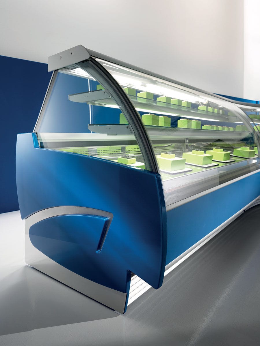 Vitrine réfrigérée comptoir / éclairée / à glaces / pour commerce ...