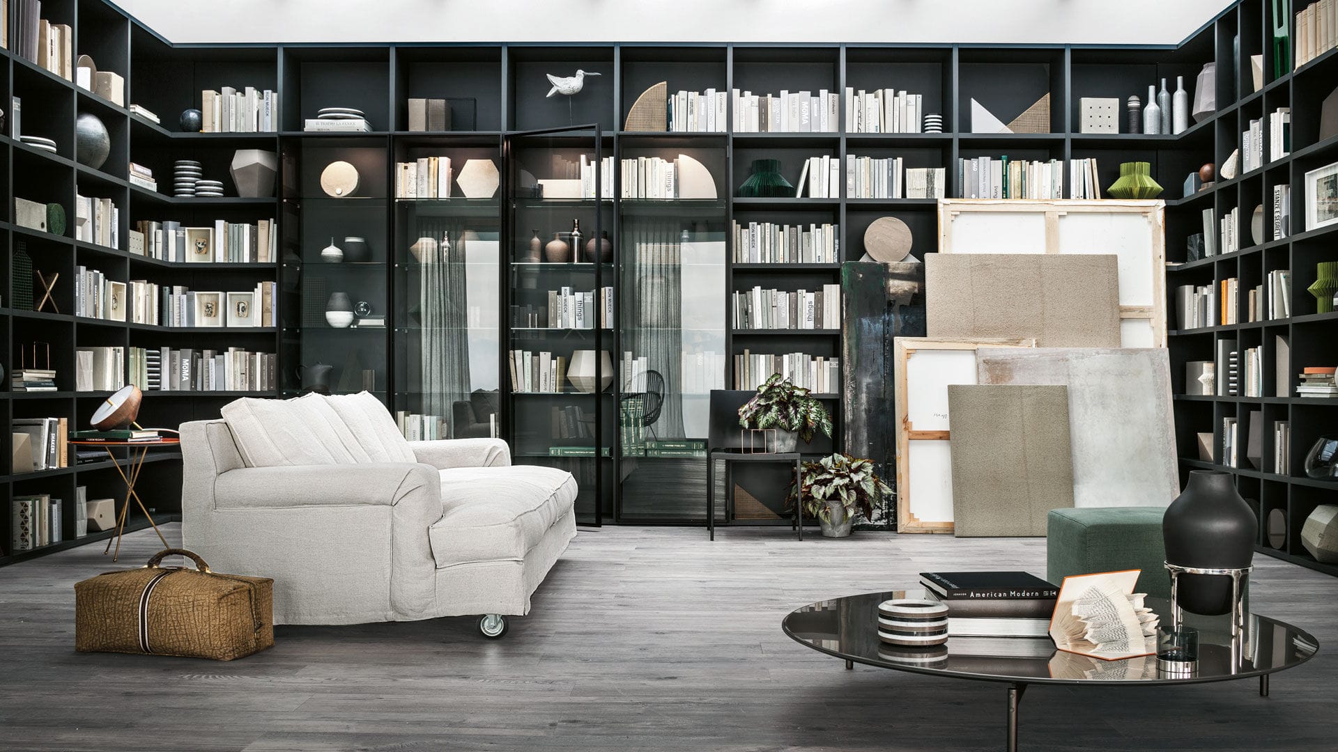 Bibliothèque modulable - SELECTA - LEMA Home - murale / d'angle / contemporaine