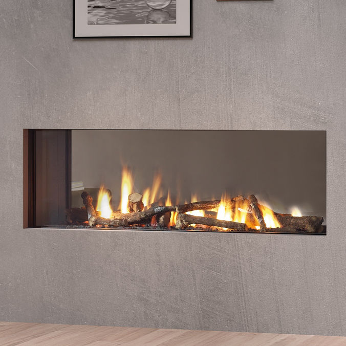 Cheminée à gaz naturel - MG-100/38 T - HERGÓM - au propane ...