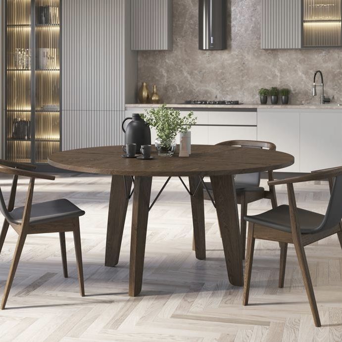 Table à manger contemporaine - #128 - Skovby - en chêne / en noyer ...