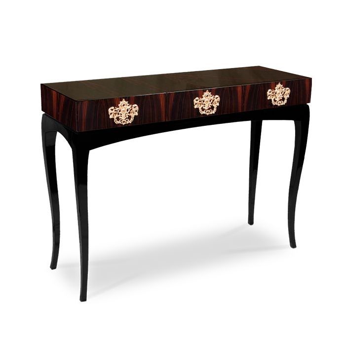 Console classique - TRINITY ROSEWOOD - BOCA DO LOBO - en acajou / avec ...