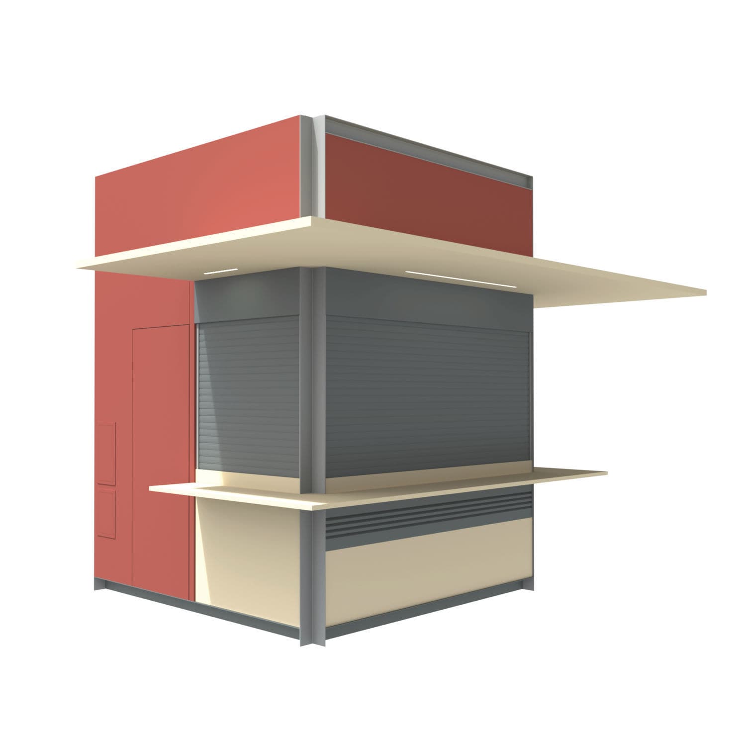 Kiosque de restauration - URB - LARUS DESIGN - à journaux / en acier ...