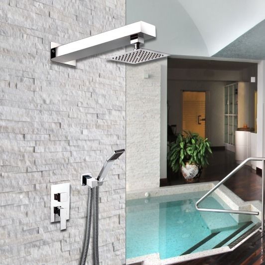 Set de douche mural - DEBR02Q - Ama Luxury Shower - contemporain / avec ...