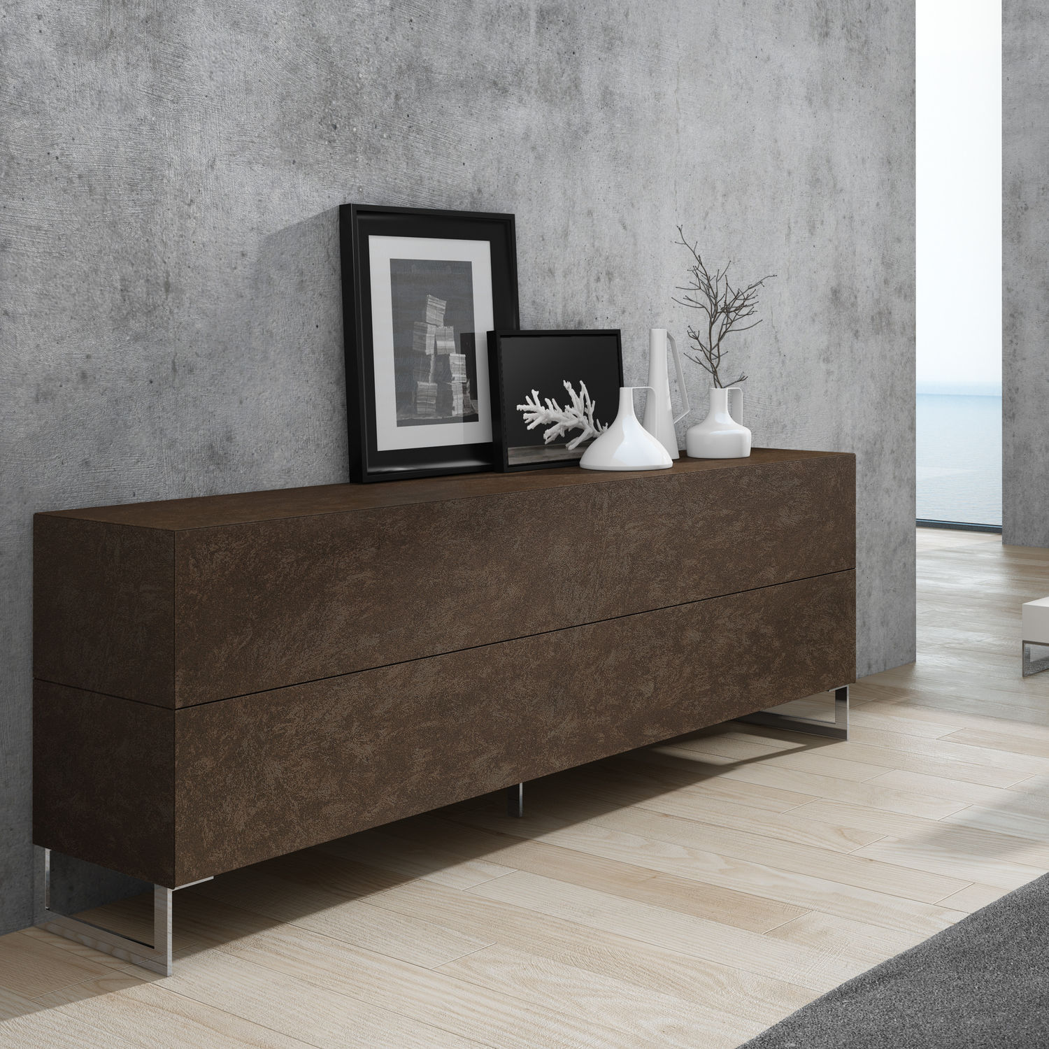 Buffet contemporain - GINGA + : AU01 - A. Brito - en bois