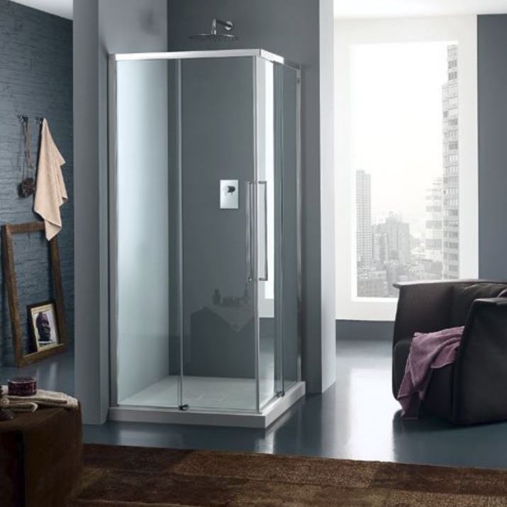 Paroi de douche coulissante - TRENDY DESIGN - Inda - d'angle