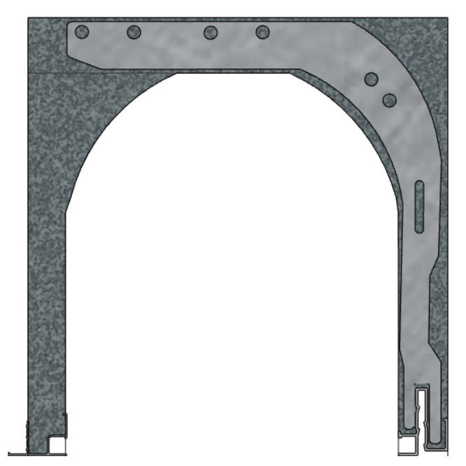 Linteau/coffre en aluminium - R 28 S 29 - FIXOLITE - en acier galvanisé ...