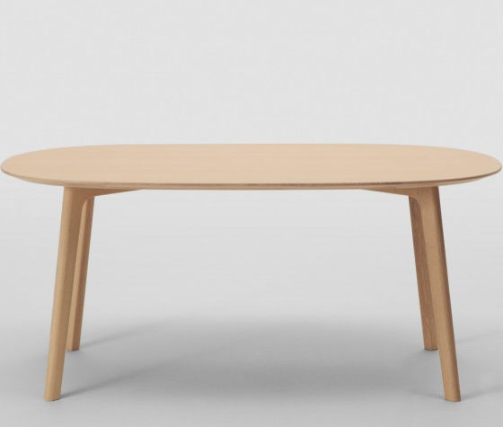 Table contemporaine - ROUNDISH 1010-34 - Maruni - en chêne / en noyer ...