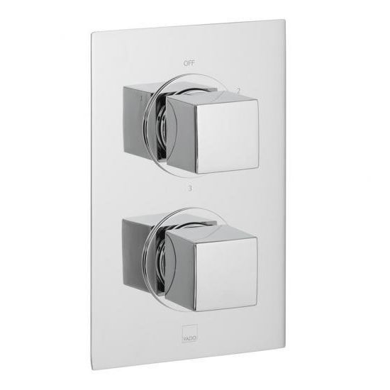 Mitigeur de douche - MIX-148D/3-C/P - VADO - mural / en métal chromé ...