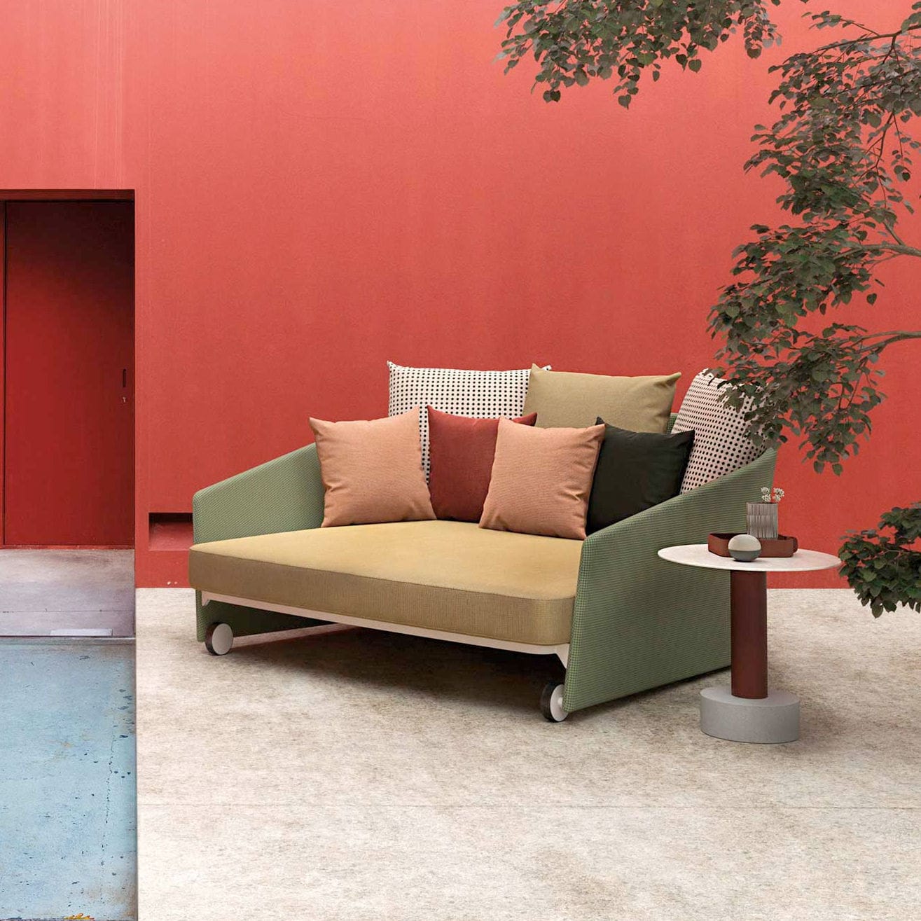 Méridienne contemporaine - BITTA LOUNGE - KETTAL - en tissu / en ...