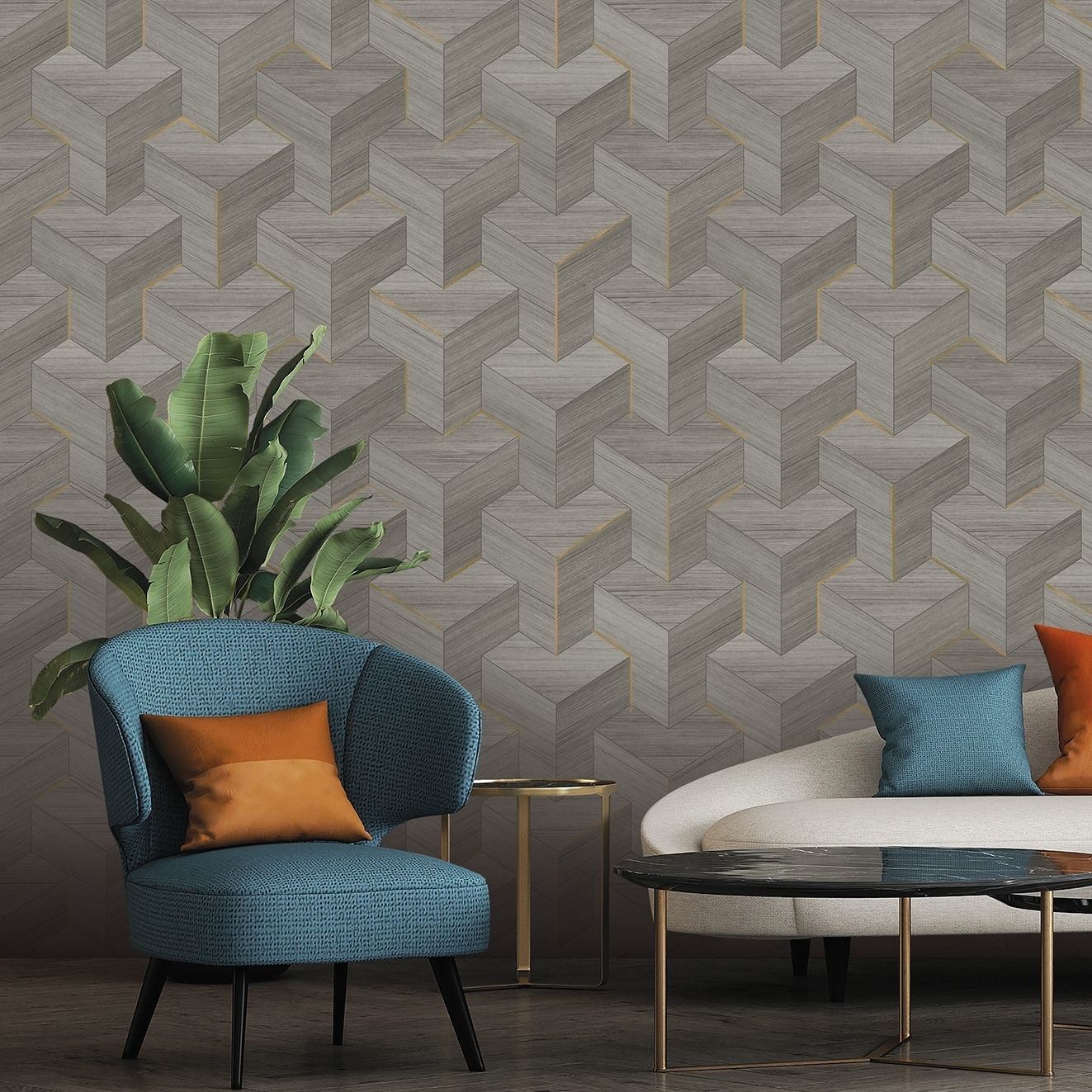 Revêtement mural pour intérieur - GILDED - Muraspec - en vinyle / finition naturelle / intissé