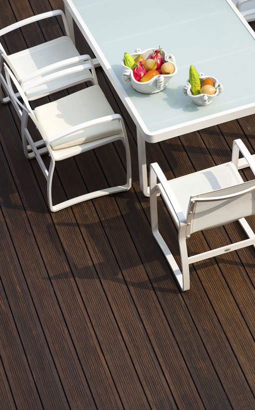 Lame de terrasse en bambou - X-TREME® - MOSO Bamboo Products - rainurée ...