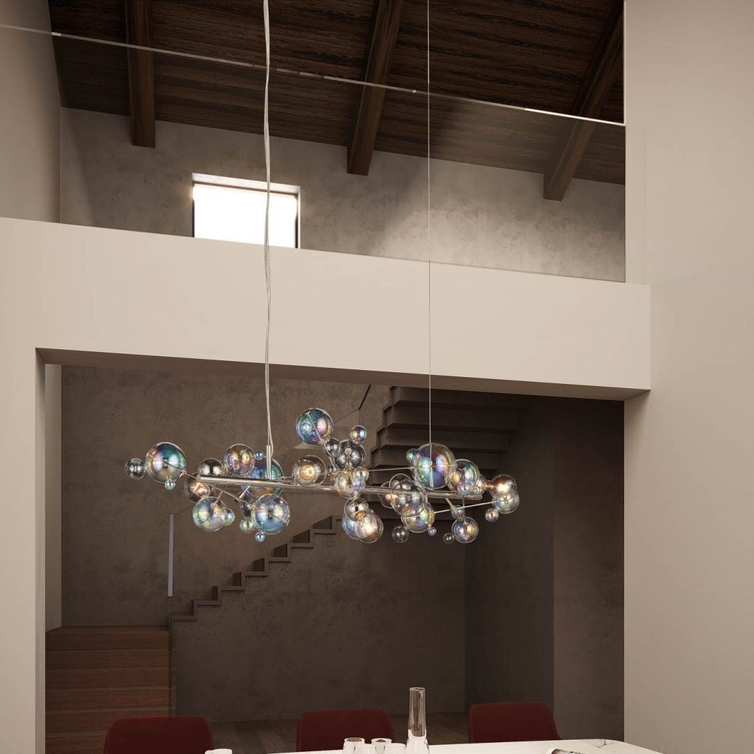 Lustre contemporain - BUBBLES - Brand van Egmond - en verre / en métal ...