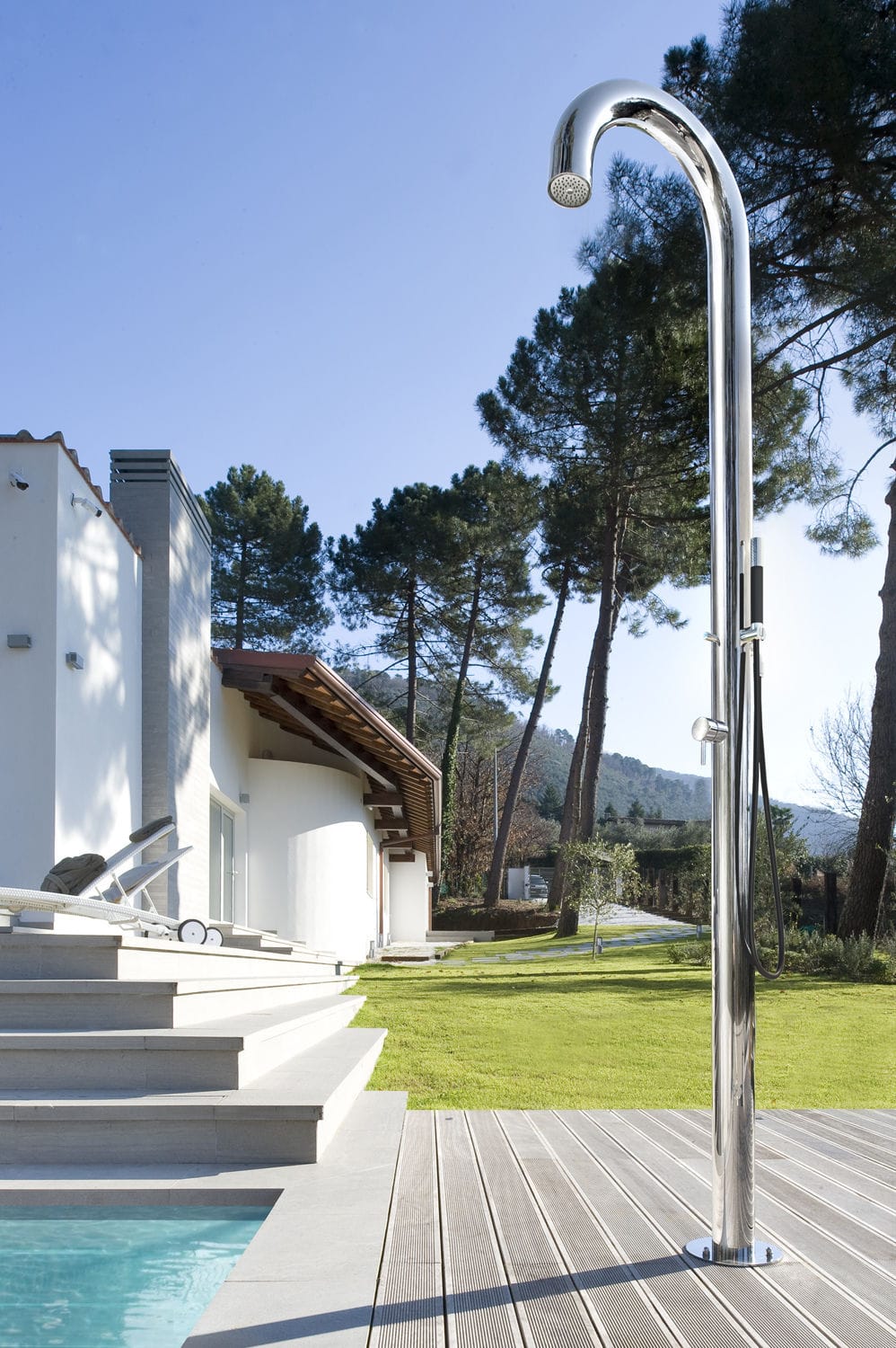 Douche d'extérieur en acier inoxydable - CLUB SHOWER: C90.ME - Fontealta