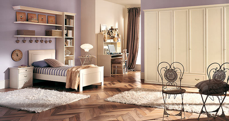 Lit simple - DEA - Homes - classique / en bois