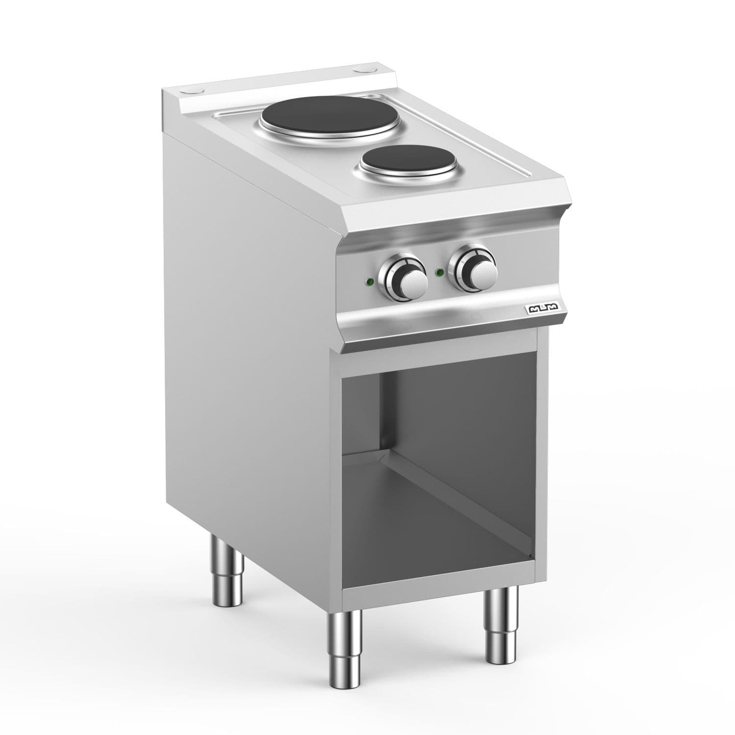 Cuisinière électrique - PR74A - mbm - professionnelle / 1 four / 2 foyers