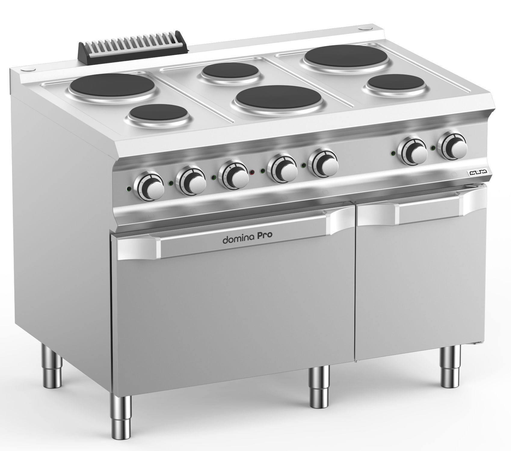 Cuisinière électrique - PR711FE - mbm - professionnelle / 6 foyers / 1 four