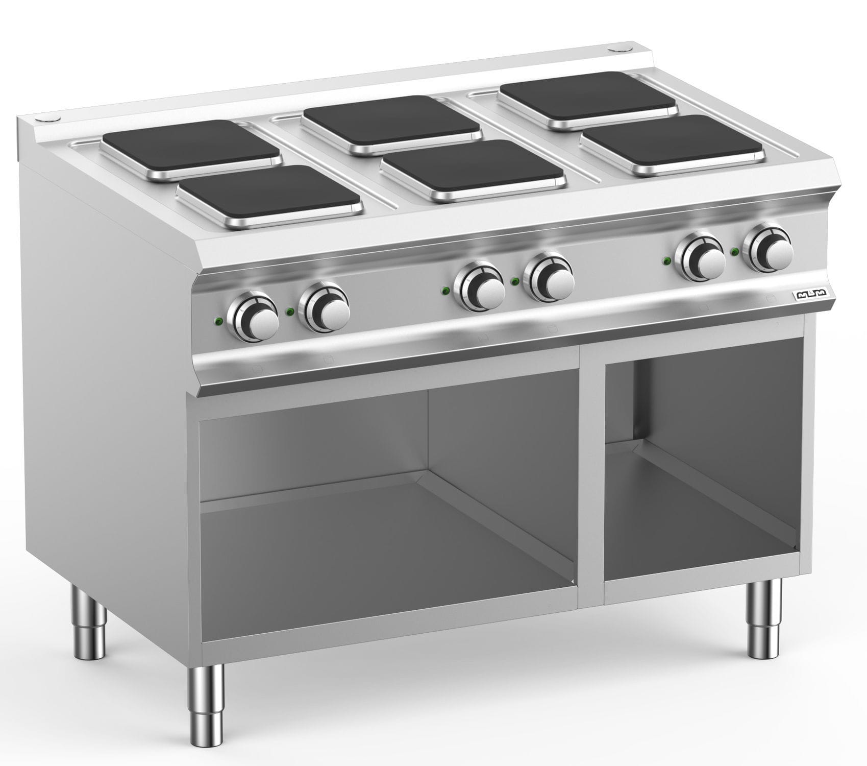 Cuisinière électrique - PQ711A - mbm - professionnelle / 6 foyers / 1 four