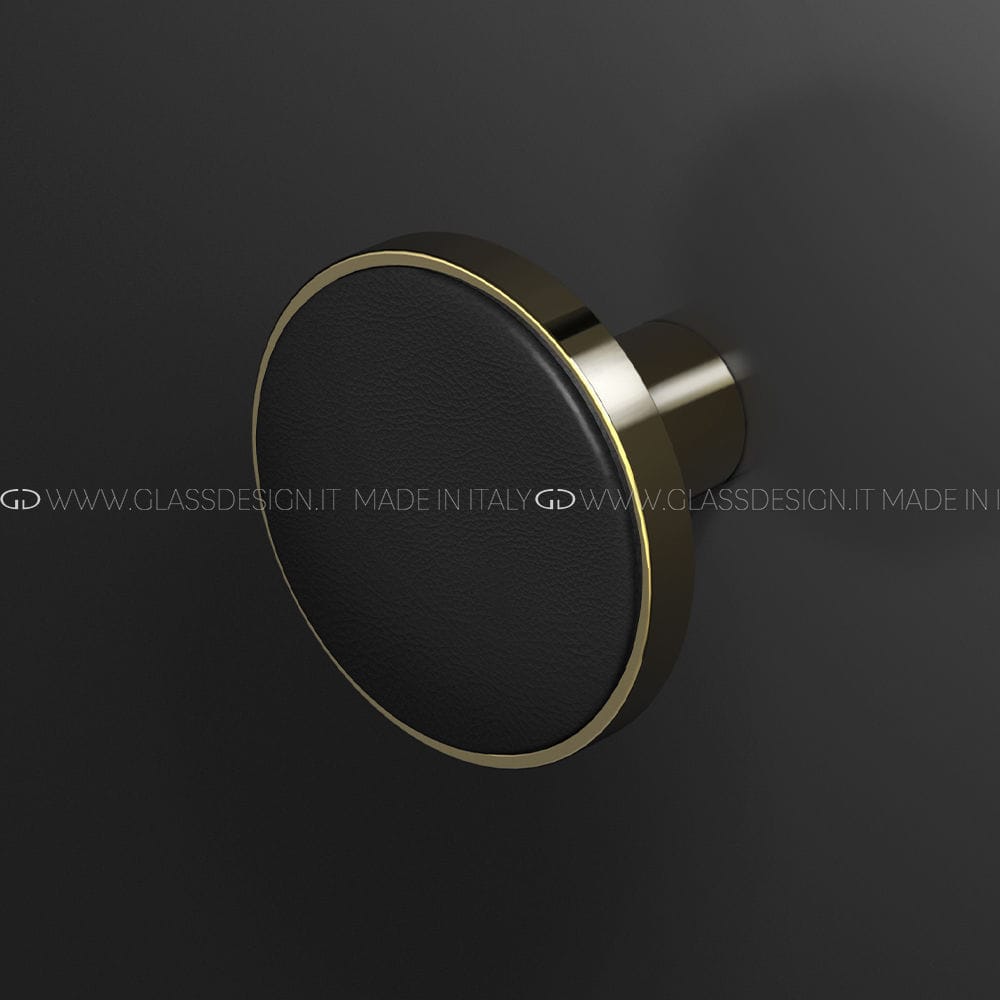 Patère contemporaine - Leather - GLASS DESIGN Srl - en métal / en cuir ...