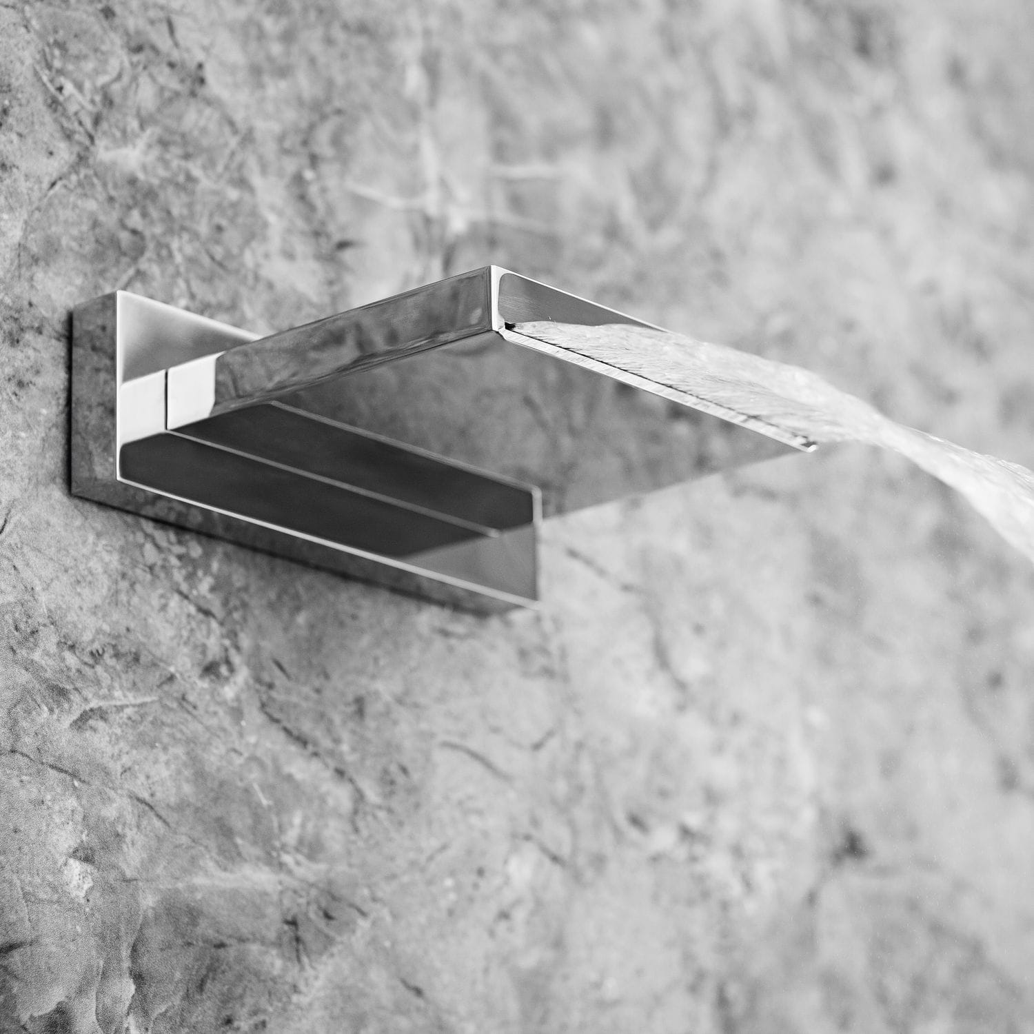 Pommeau de douche mural - AQUASENSE - GRAFF - rectangulaire / cascade