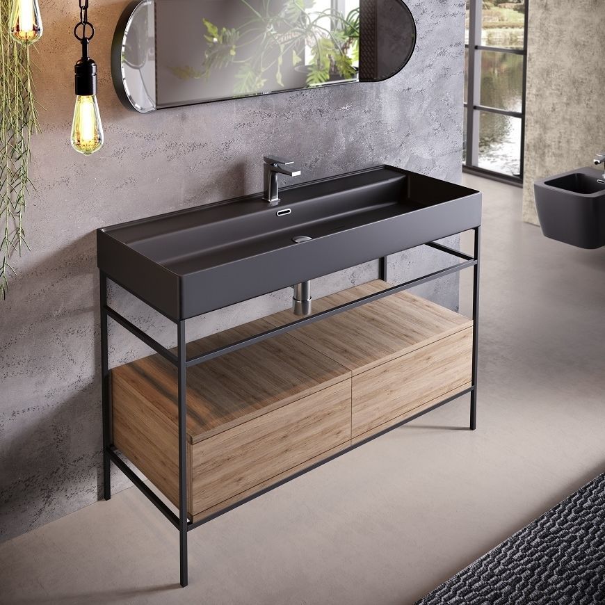 Console pour lavabo en métal - KIUB - HIDRA