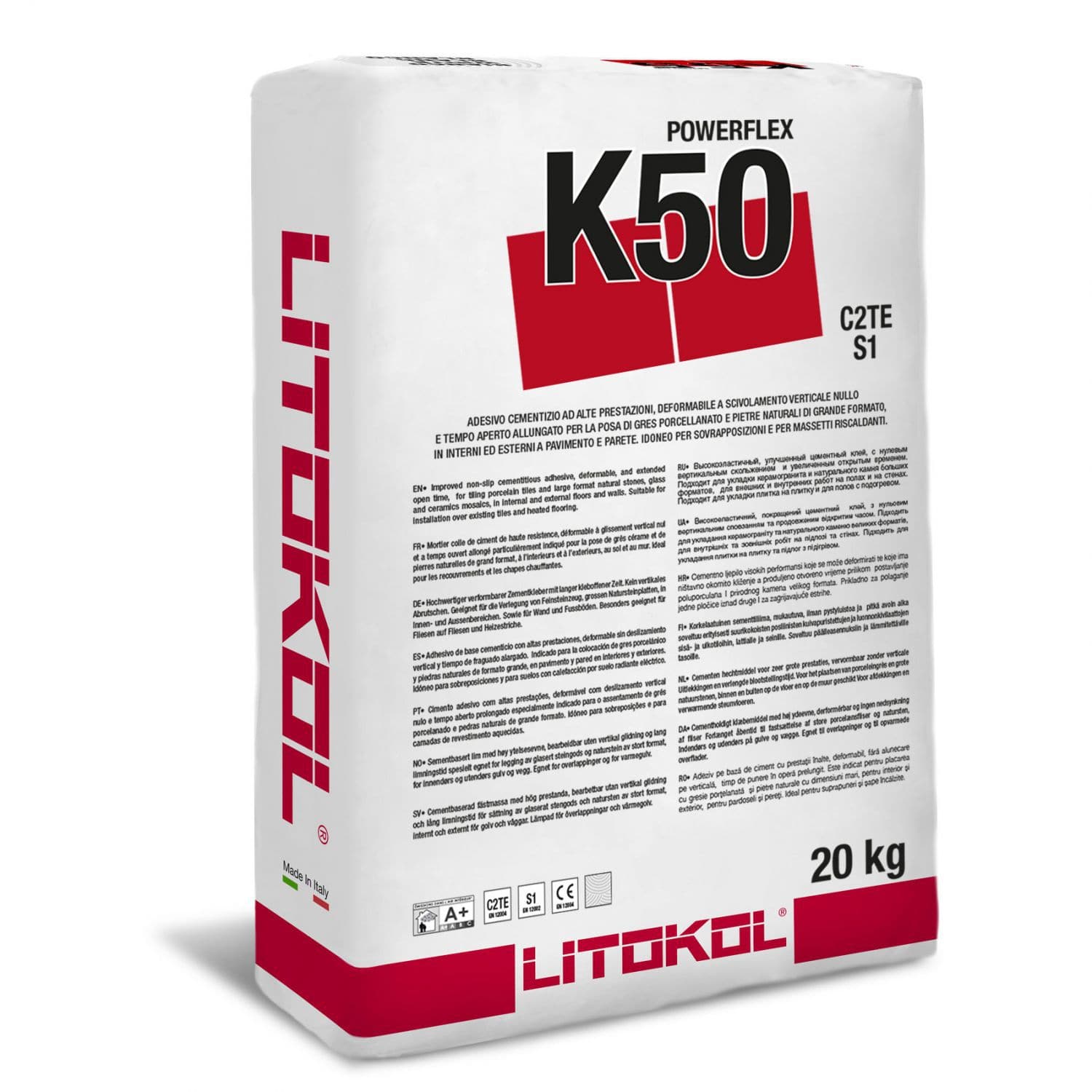 Ciment colle pour carrelage - POWERFLEX K50 - LITOKOL