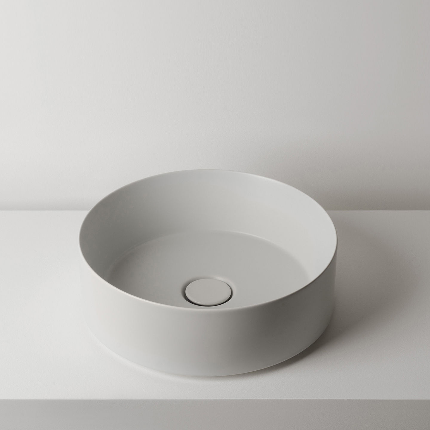 Vasque à poser - TRACK H14 - VALDAMA - en céramique / ronde / contemporaine