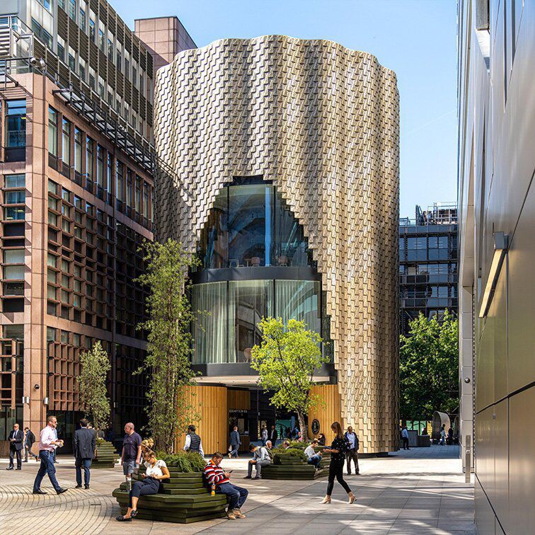 Plaquette de parement en aluminium - DURANIZE HIGH GLOSS - POHL Metal ...