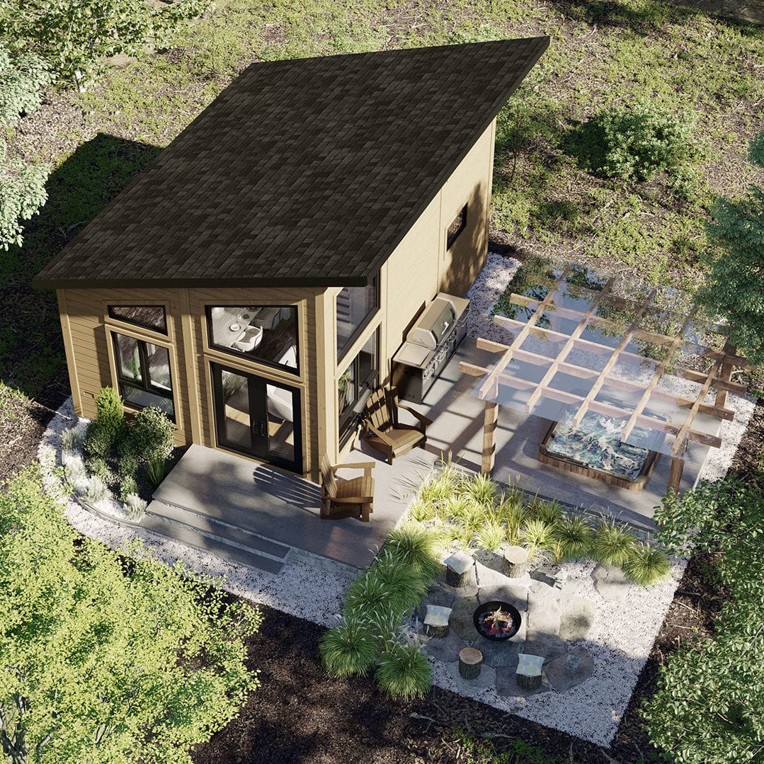 Micro-maison individuelle - Sutton - TIMBER BLOCK - contemporaine / MOB / résidentielle