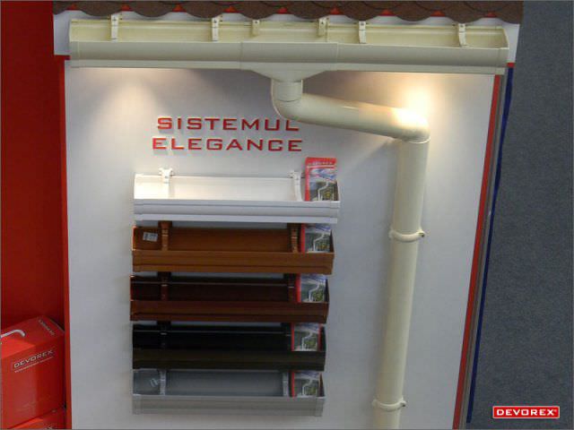 Tuyau de descente des eaux pluviales en PVC - ELEGANCE 140 - DEVOREX PLC