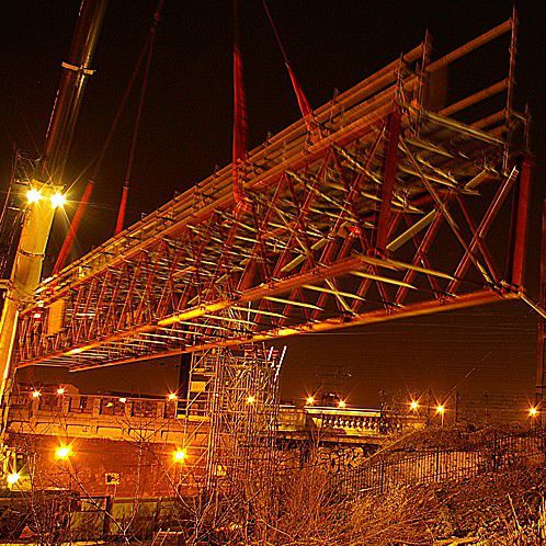 Passerelle en acier - MILLS - à treillis / modulaire