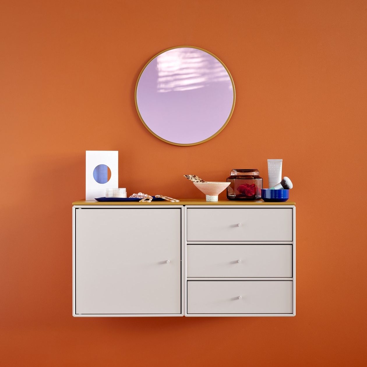Miroir mural - Mini MCI - Montana Furniture - contemporain / rond / en ...