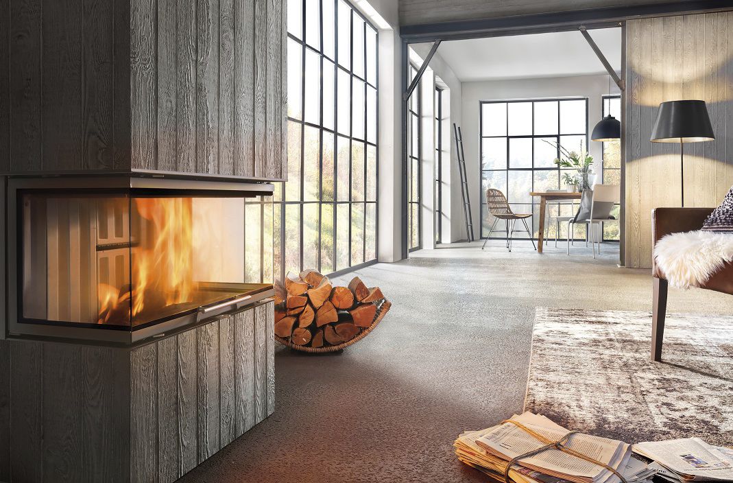 Foyer fermé à bois / à 3 faces / en métal - VARIA AS-3RLH - Spartherm ...