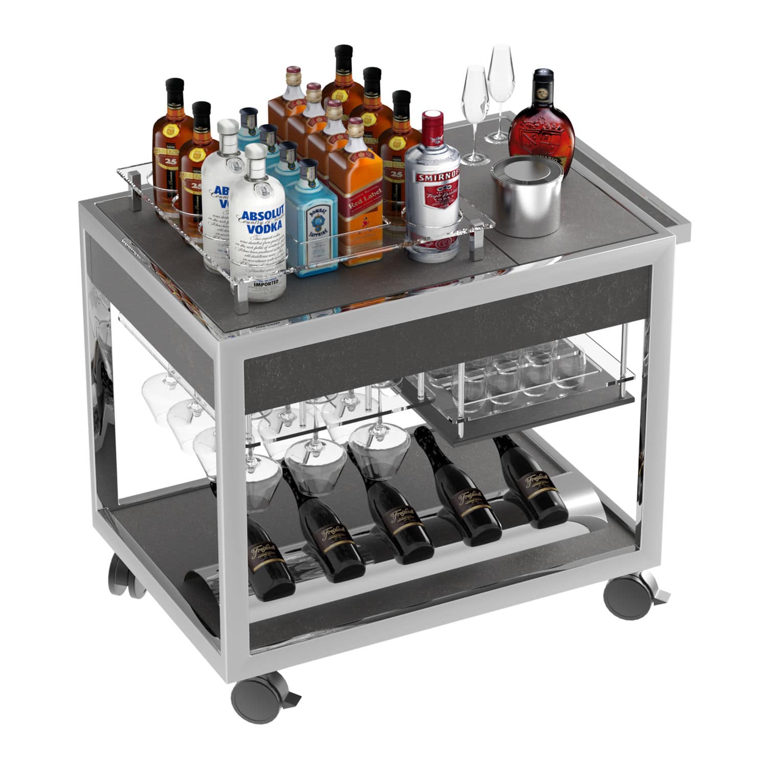 Chariot à boissons - WINE & SPIRIT - LA TAVOLA S.R.L. - professionnel ...