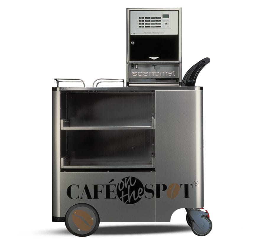 Chariot de service - CAFÉ ON THE SPOT - SCANOMAT - pour bac gastronorme ...