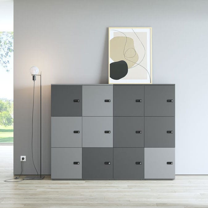 Casier vestiaire en métal - FAMO - en bois / à code / professionnel