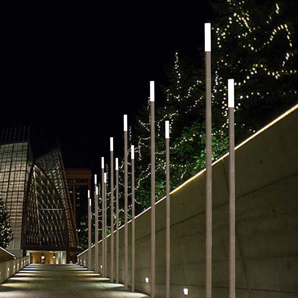 Colonne lumineuse contemporaine - BAMBOO - Inverlight Srl - en acier ...